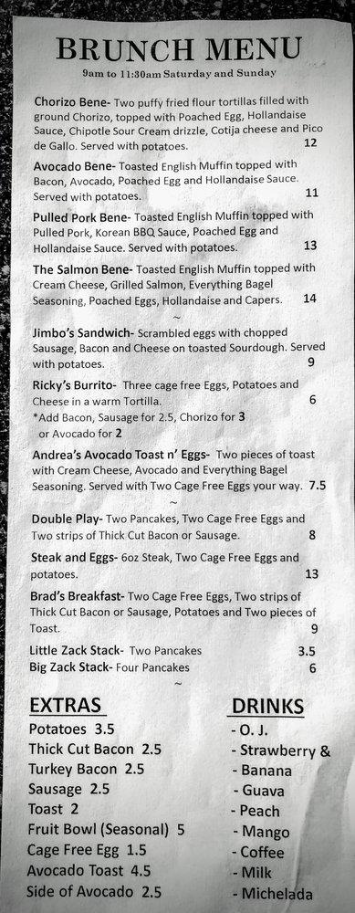 Menu at The Upper Room Kitchen restaurant, Tracy