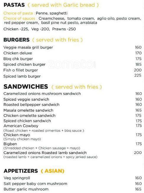 Menu at Meal BBox Cafe, Mumbai, Near Trade Centre