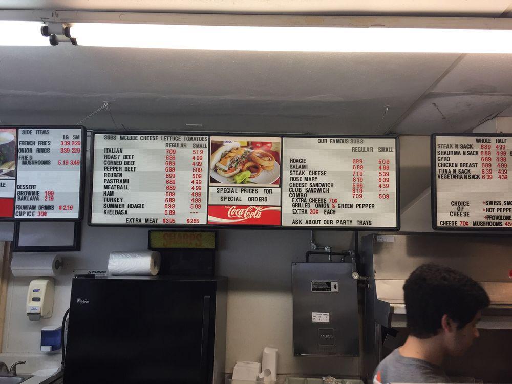 Menu at Billy's Time Out Deli restaurant, Oak Ridge
