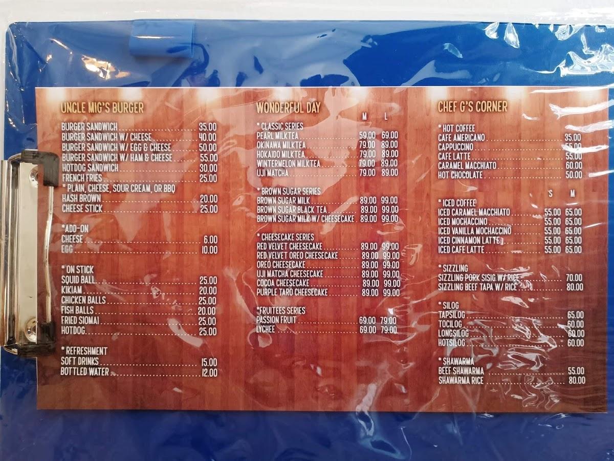 Menu at FOOD AVENUE - FOOD AND BEVERAGES STATION restaurant, Manila