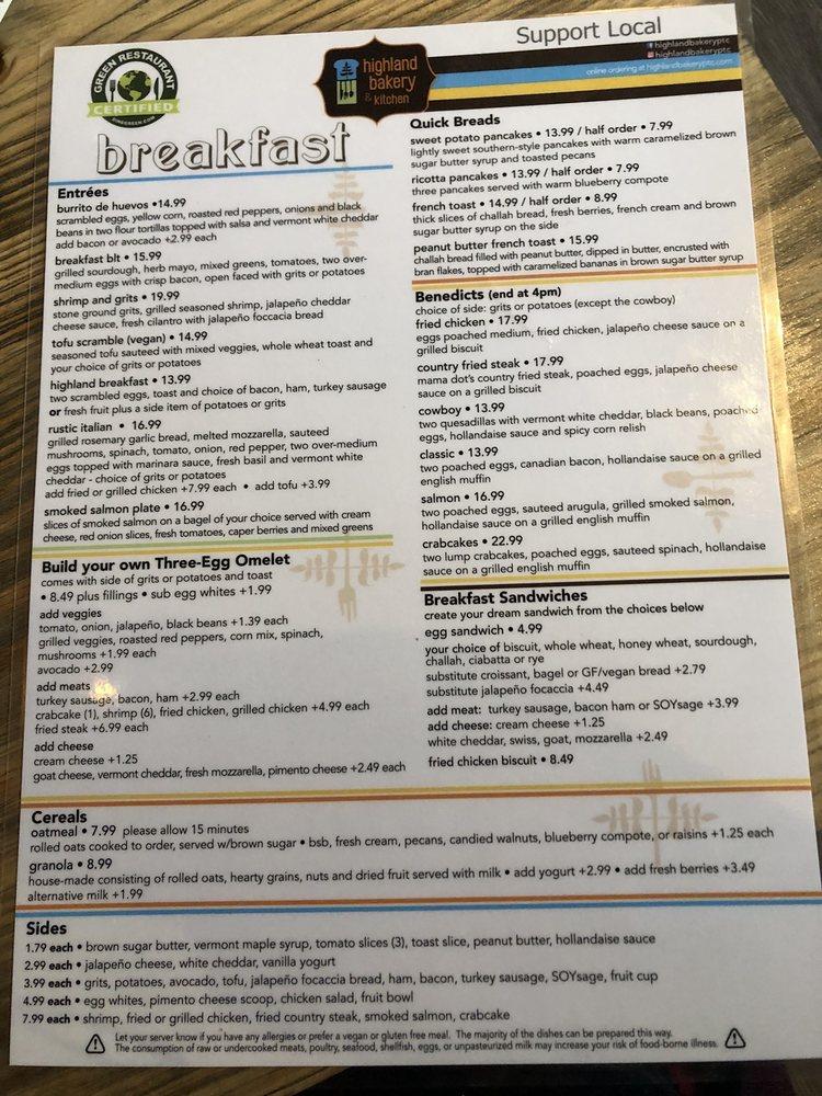 Menu at Friends Table Restaurant & Bar, Peachtree City