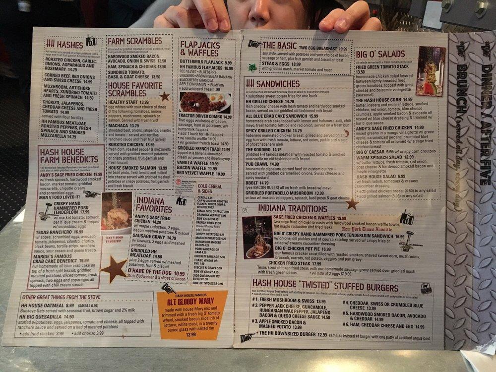 Menu at Hash House A Go Go at The LINQ restaurant, Las Vegas, S Las ...