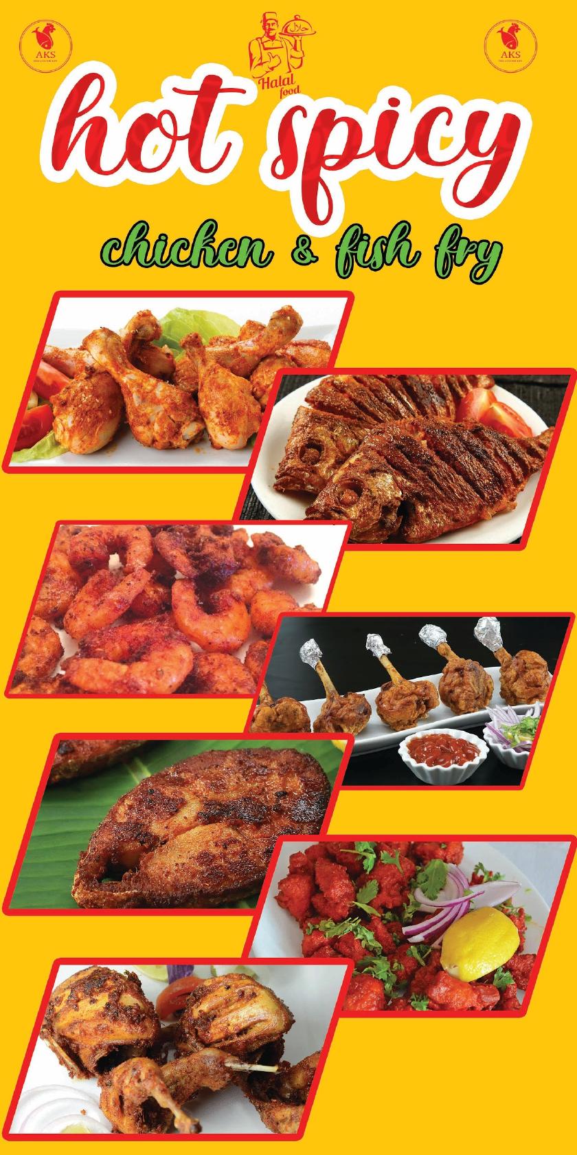 Menu at Hot spicy, Chennai
