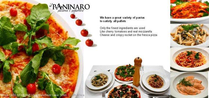 Menu at Il Paninaro restaurant, Cape Town, 14 Alfred St
