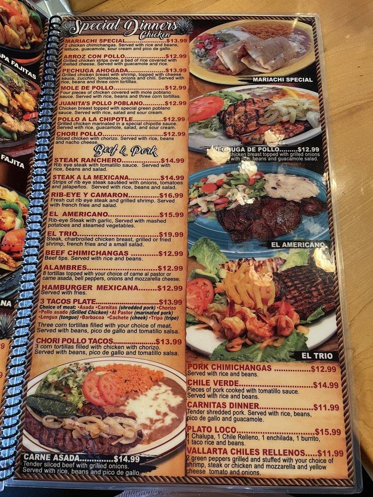 Menu at Los Corrales pub & bar, Wisconsin Dells
