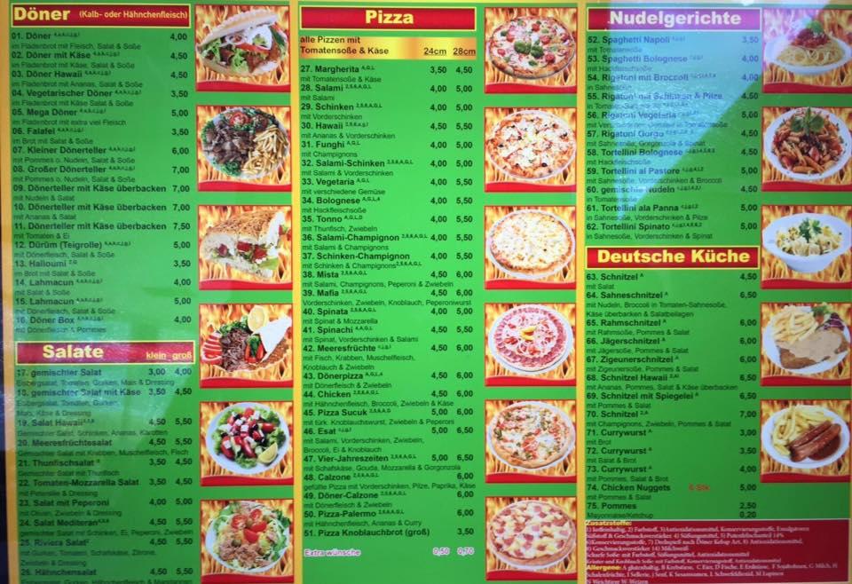 Speisekarte von Berliner döner restaurant, Wernigerode