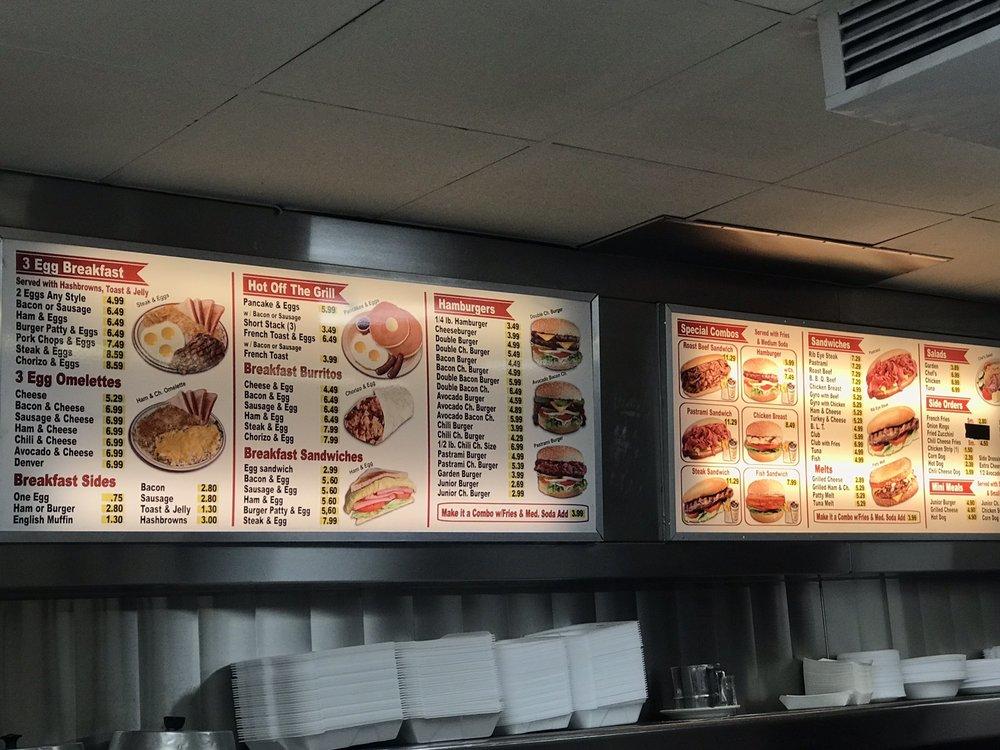 Menu at Imperial Burgers restaurant, Buena Park