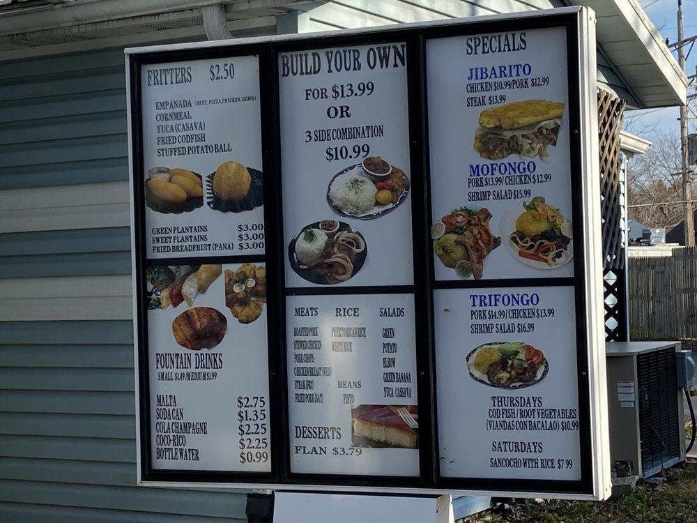 Menu at El Gustazo Puerto Rican Restaurant, Racine