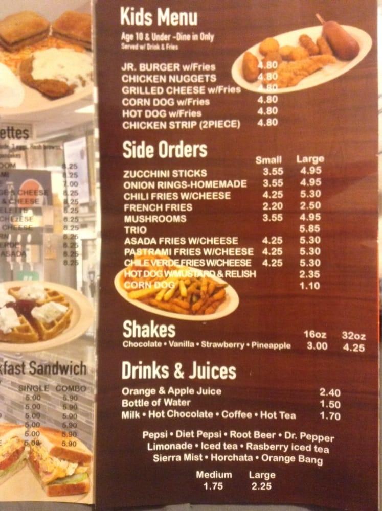 Menu at Leo's Burgers, Inc. restaurant, Bakersfield