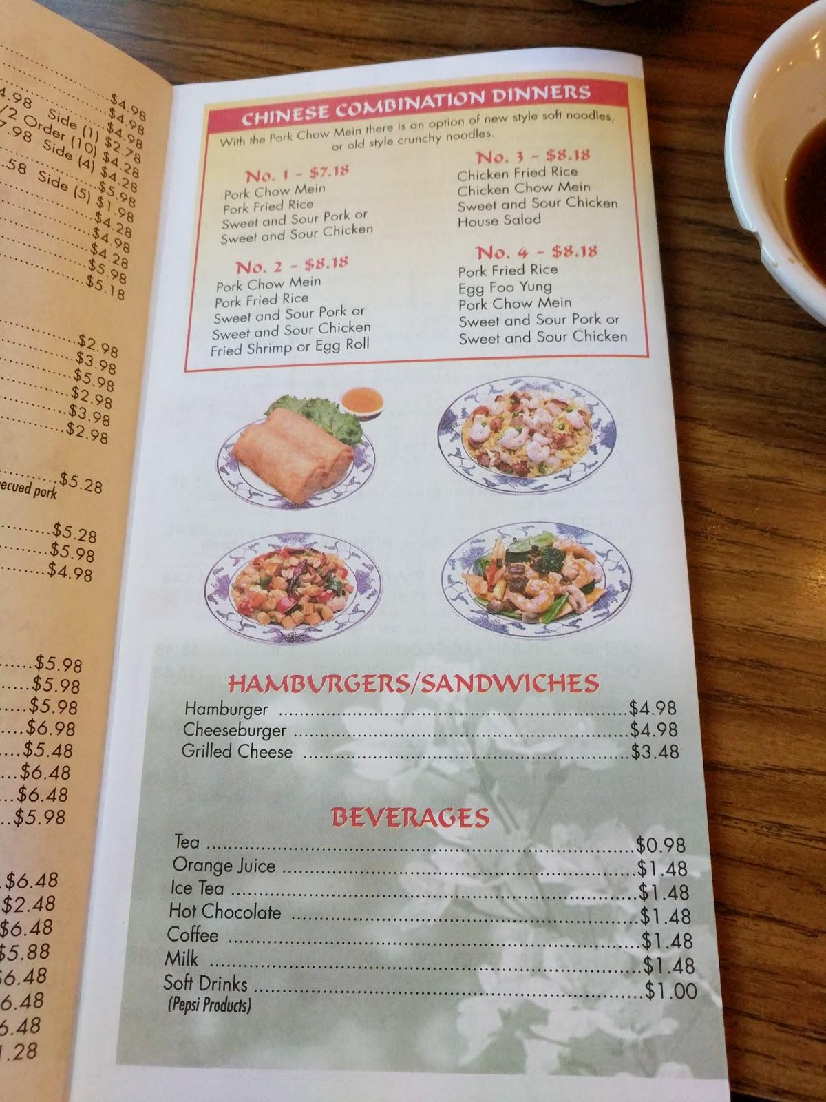 Menu at Ming Hao Restaurant, Nampa