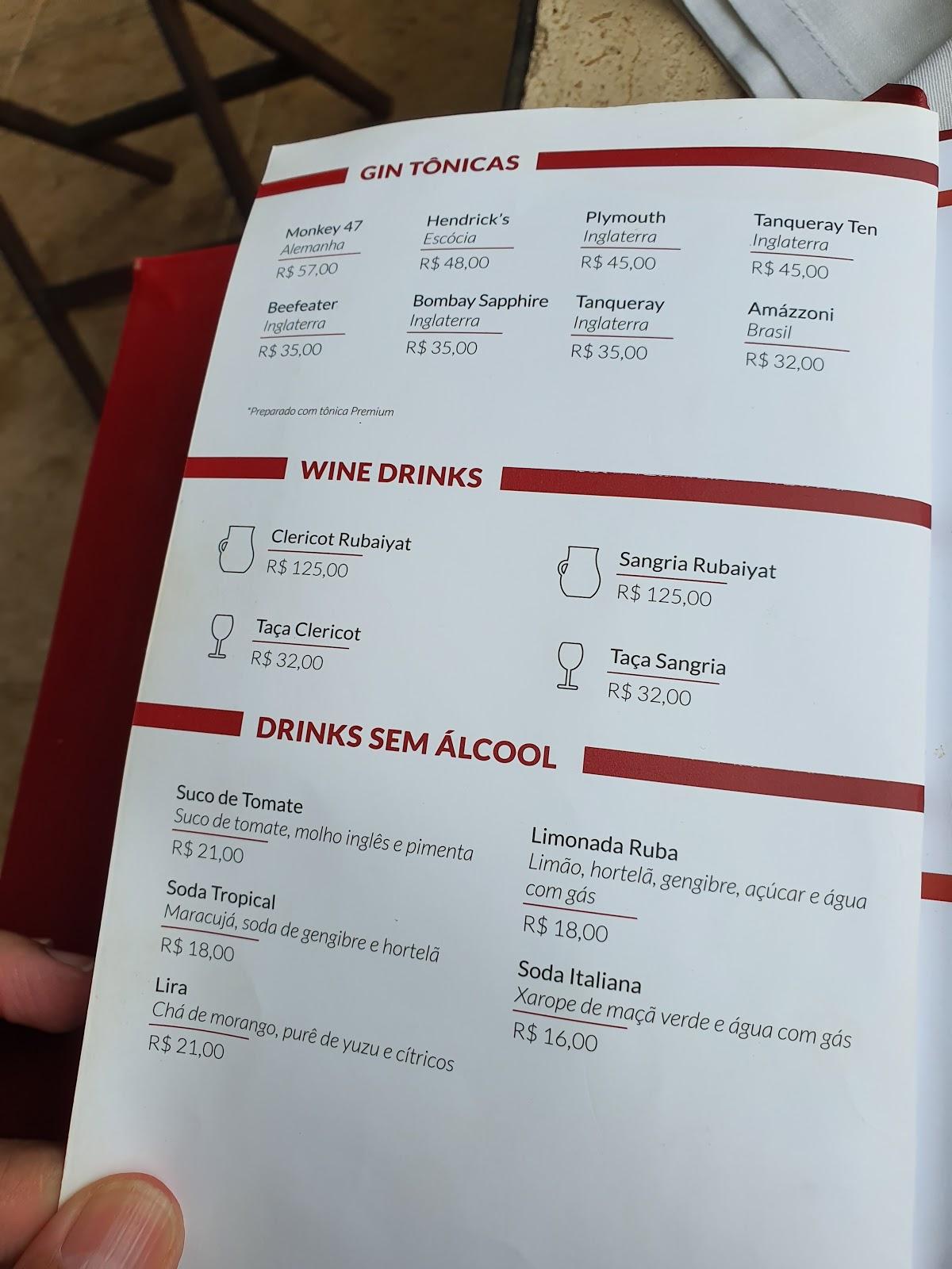 Menu em Rubaiyat Brasília BBQ, Brasília, S/n