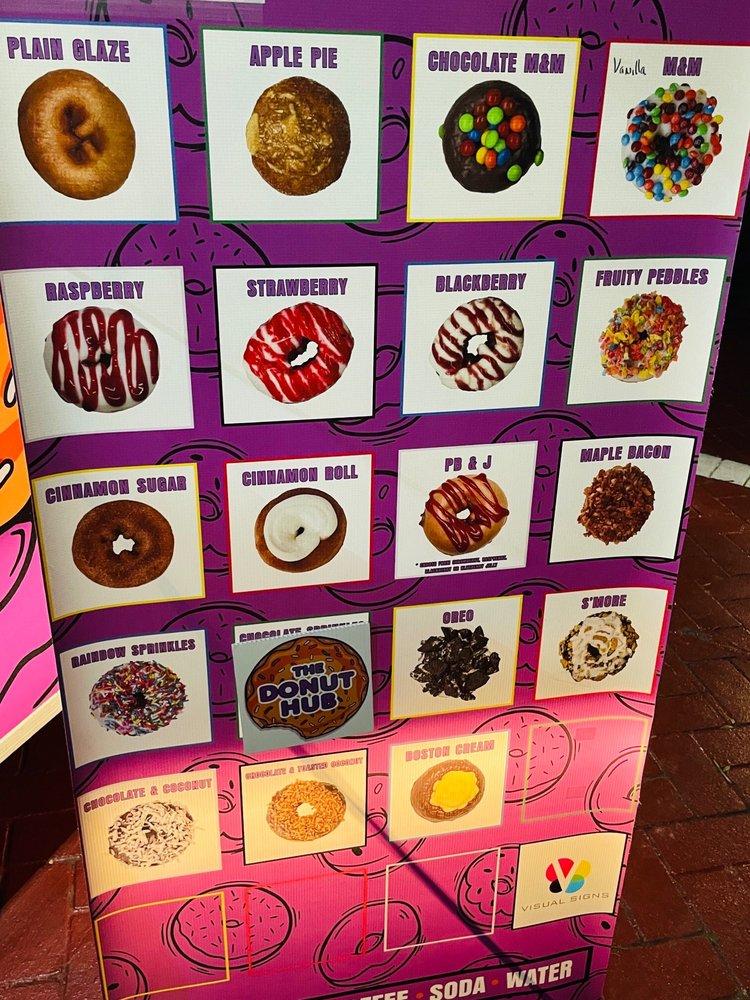 Menu at The Donut Hub, Groveland