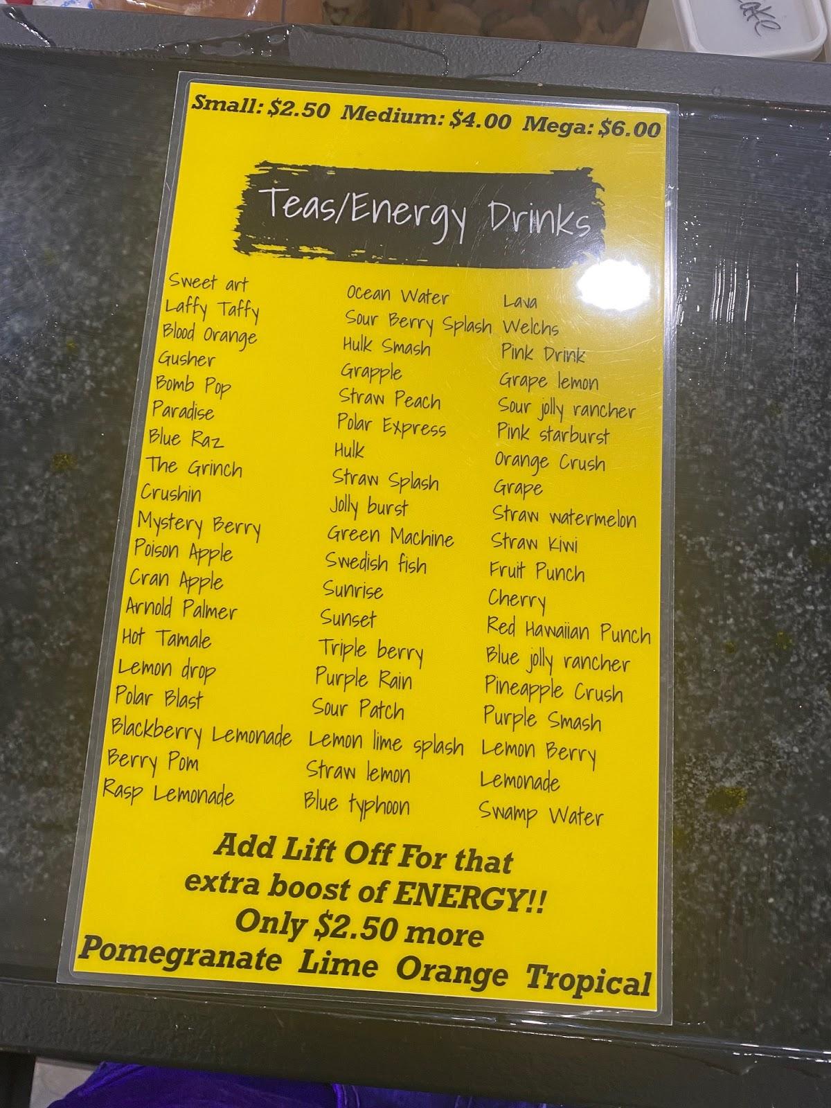 Menu at The Fix Energy & Nutrition Lounge pub & bar, Norman