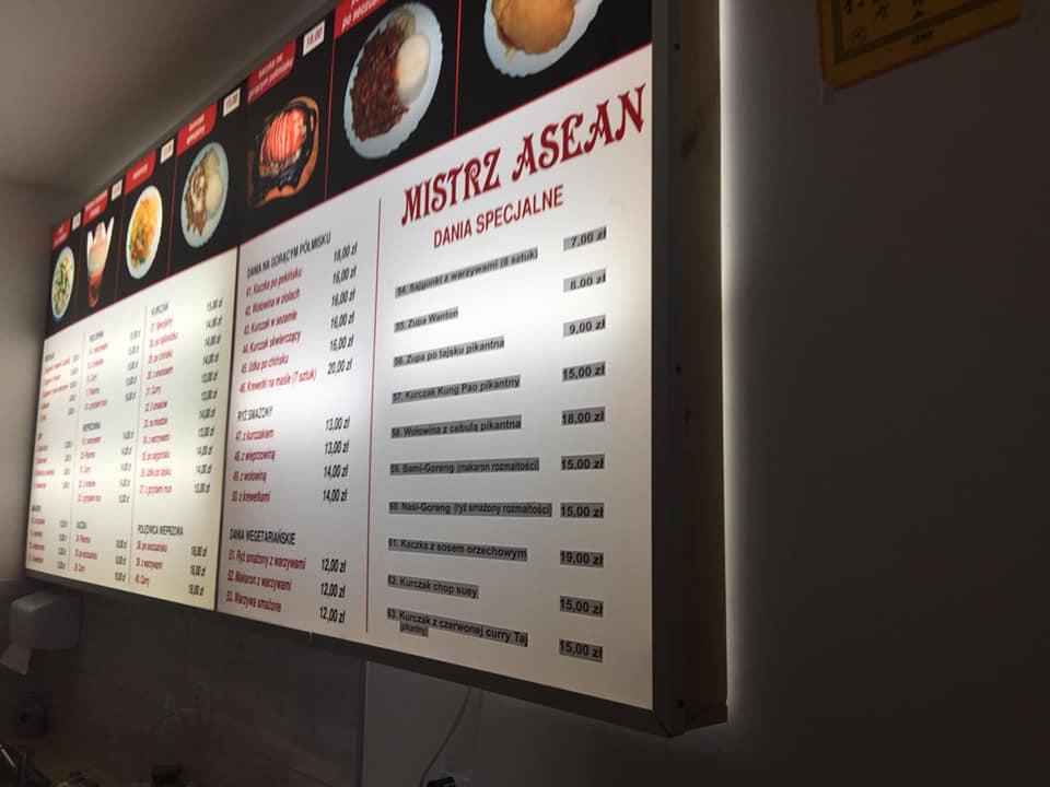 Menu at Bar Mistrz Asean Express, Zabrze