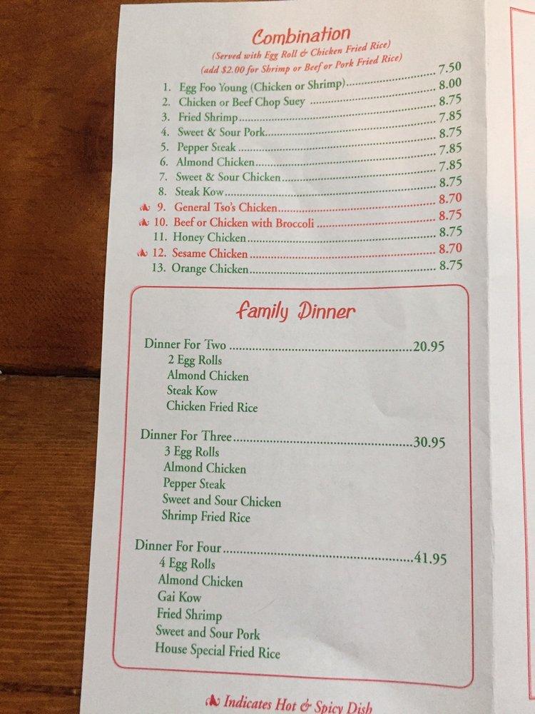 Menu at China Chef restaurant, Romulus, Wayne Rd