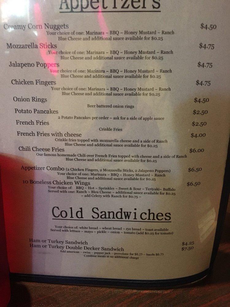 Menu at Madeira Inn pub & bar, Cincinnati, Laurel Ave