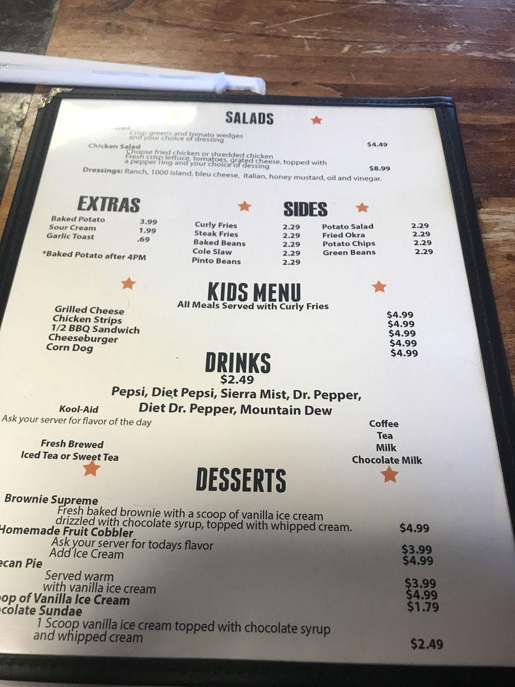 Menu at Adams Ribs BBQ, Pueblo West, 228 S McCulloch Blvd #130