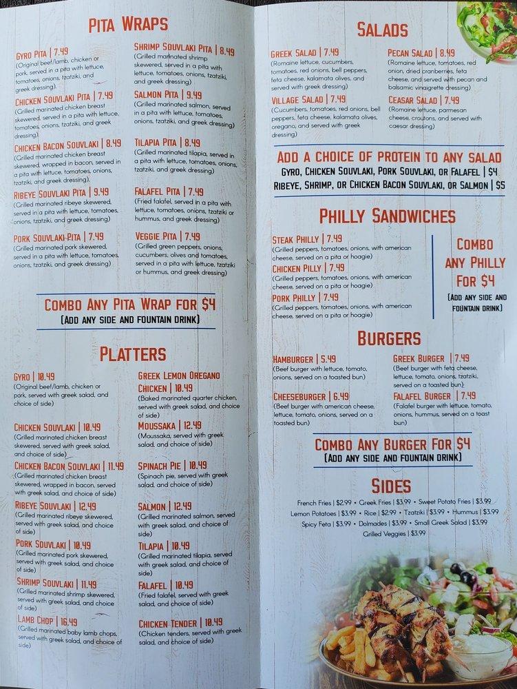 Menu at Gyro Xpress Boca restaurant, Boca Raton