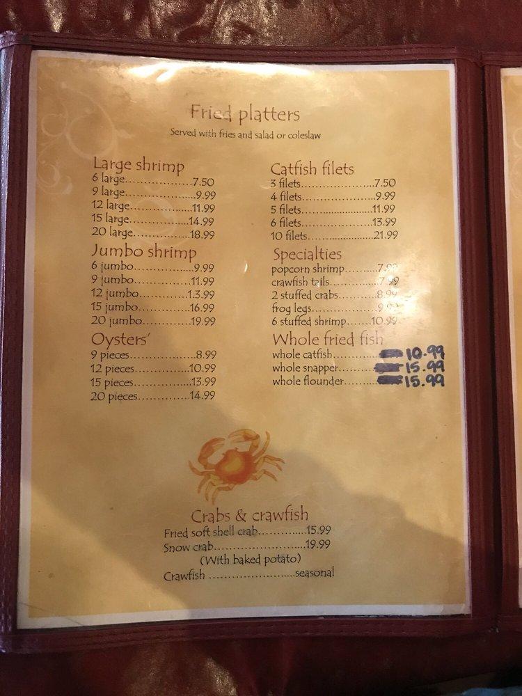 Menu at Manvel Seafood & Grill restaurant, Manvel