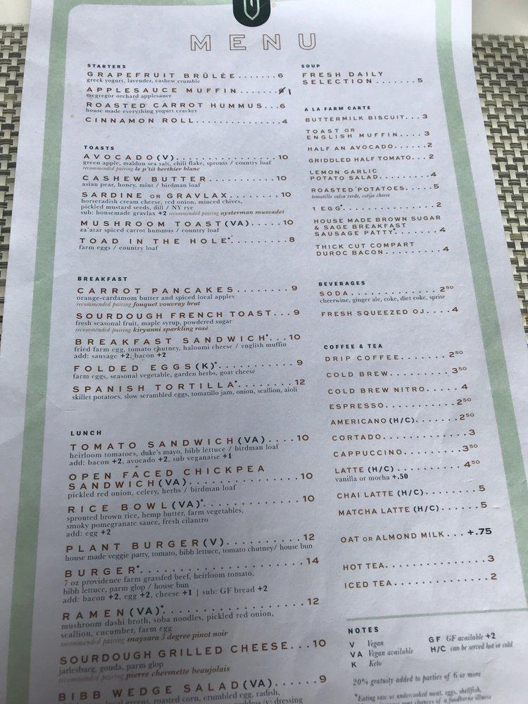 Menu at Topsoil Farm to Table Restaurant in Travelers Rest, SC ...