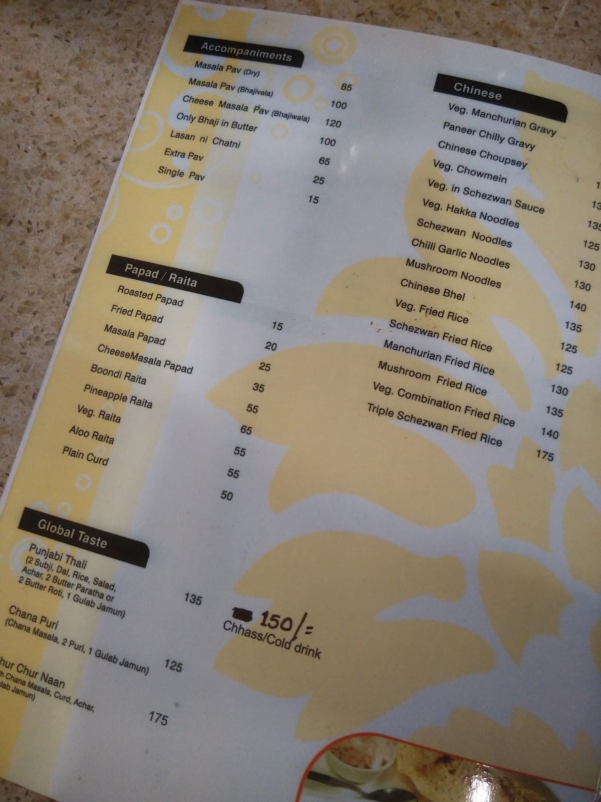 Menu at HONEST RESTAURANT, Gandhidham