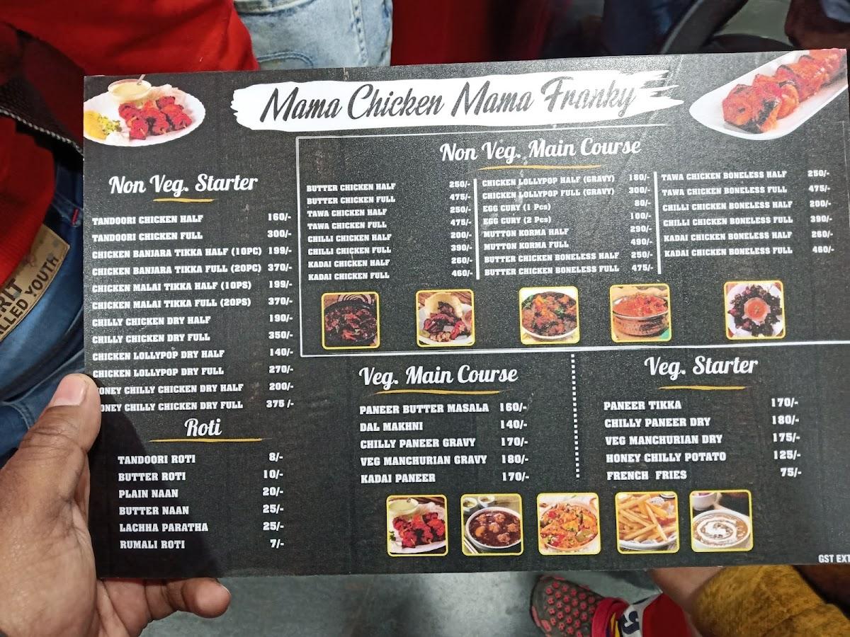 Menu at Mama Chicken Mama Franky house, Agra, A-17 Shoping Arcade