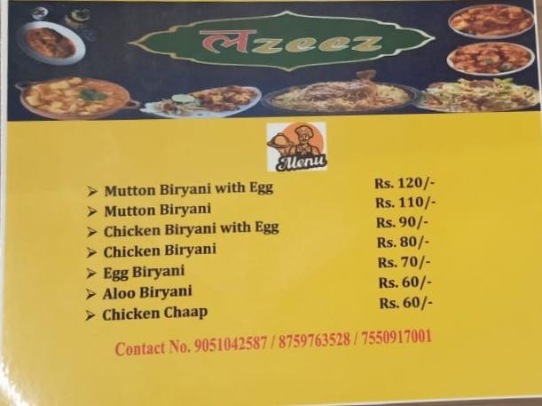 Menu at Lazeez(लzeez) [BIRYANI], Siliguri, more