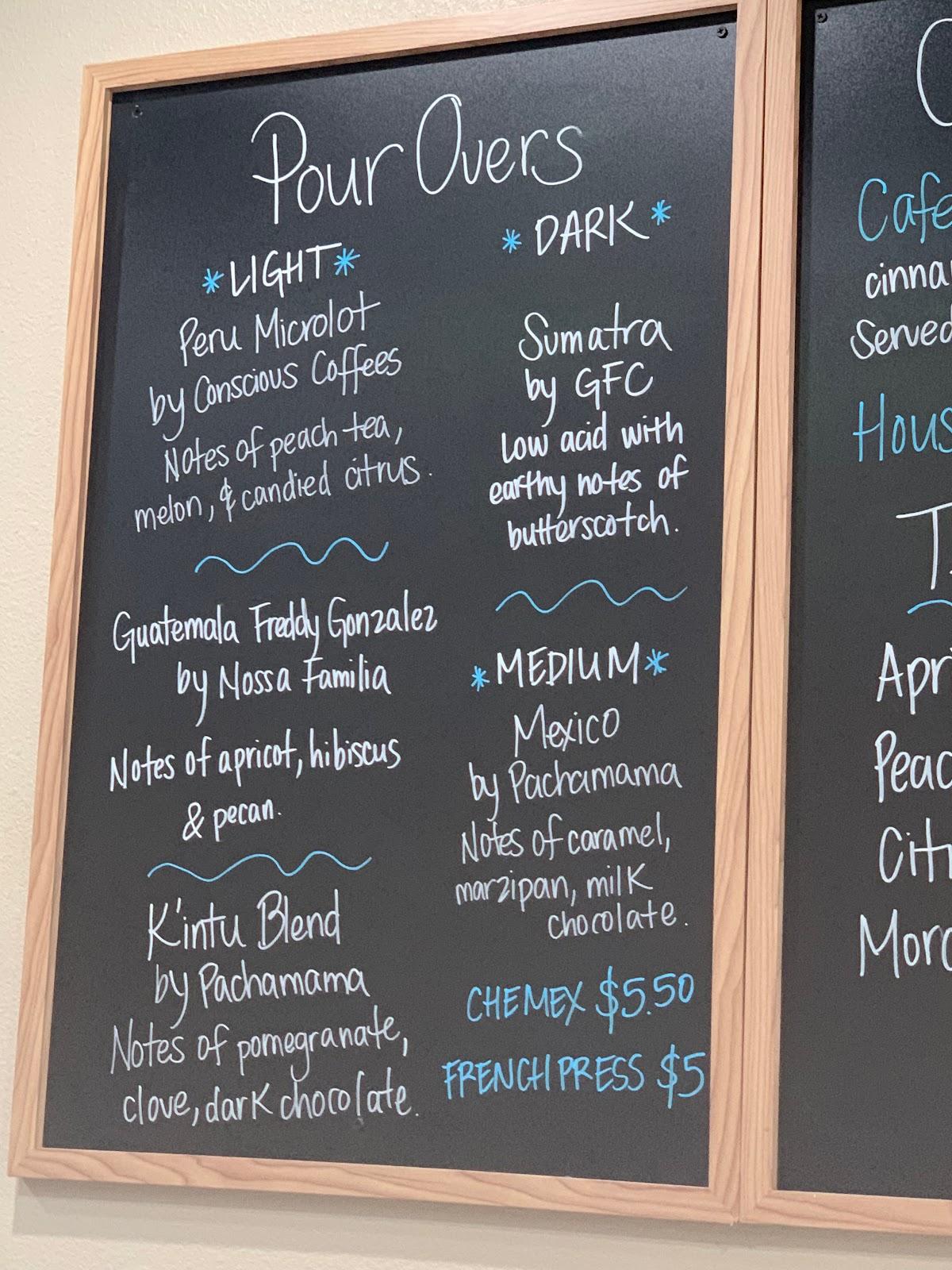 Menu at Mundial restaurant, Riverside