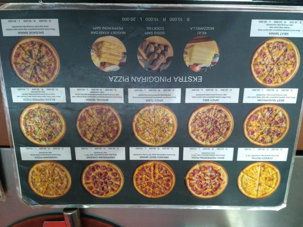 Menu at PIZZA BOXX restaurant, East Jakarta