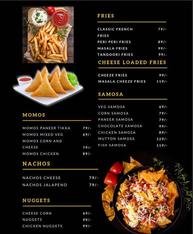 Menu at Foodie'S Alight, Chennai