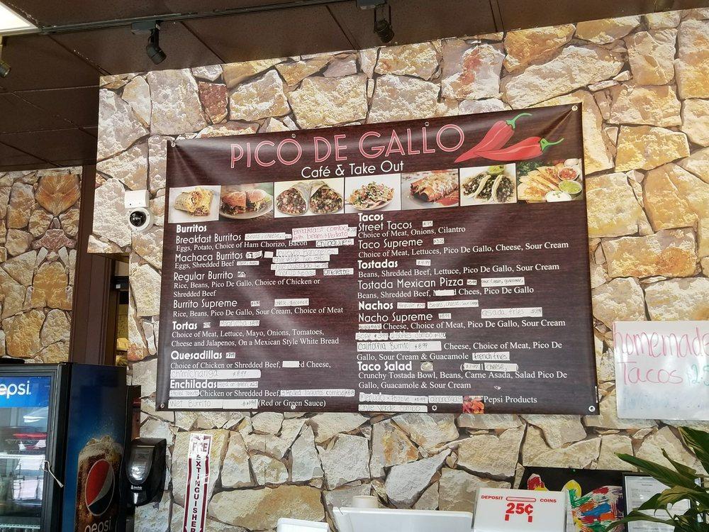 Menu at Pico De Gallo Mexican Food restaurant, Fresno, N Palm Ave