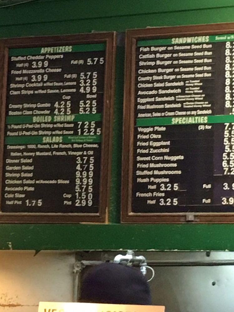 Menu at Zeke's Fish n Chips restaurant, Fort Worth, Curzon Ave