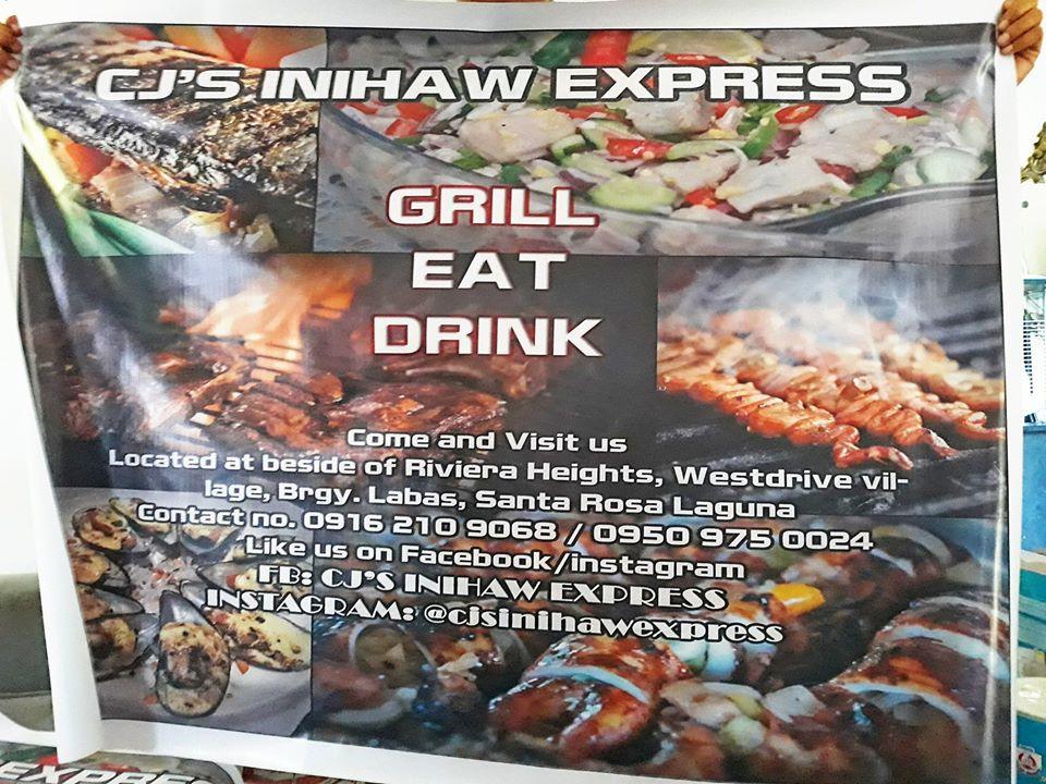 Menu at CJ's Inihaw Express pub & bar, Santa Rosa