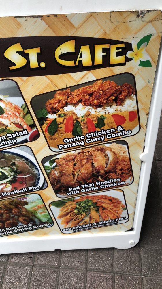 Menu at Fort Street Cafe, Honolulu
