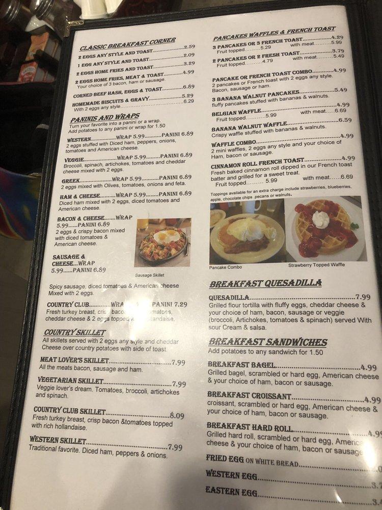 Menu at Landmark Family Restaurant, East Rochester