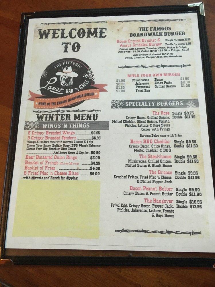 Menu at Lariat Bar & Grill, Grand Lake