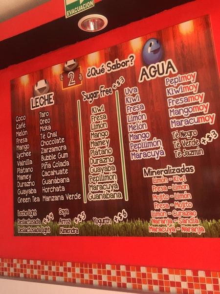 Menu at TAPIOCA GO UNITED NATIONS cafe, Zapopan