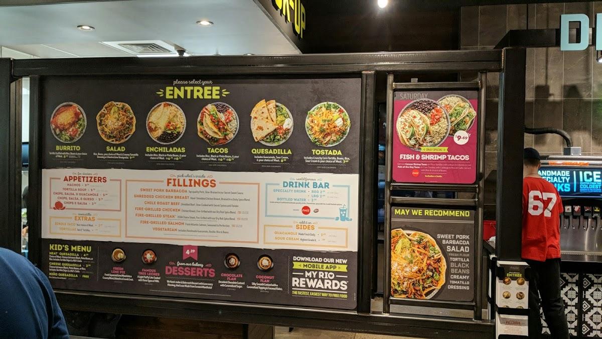 Menu at Cafe Rio Fresh Modern Mexican, Mesquite