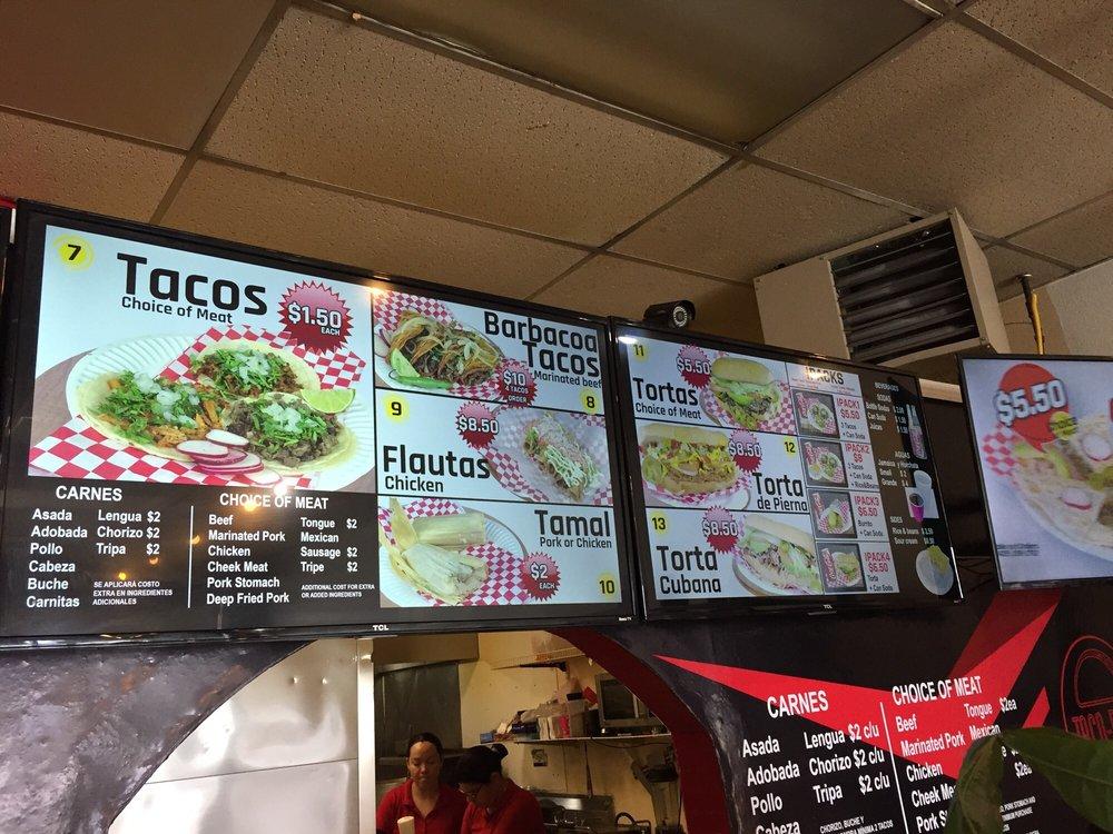 Menu at TACO-BOOK Taqueria restaurant, Everett, Broadway C