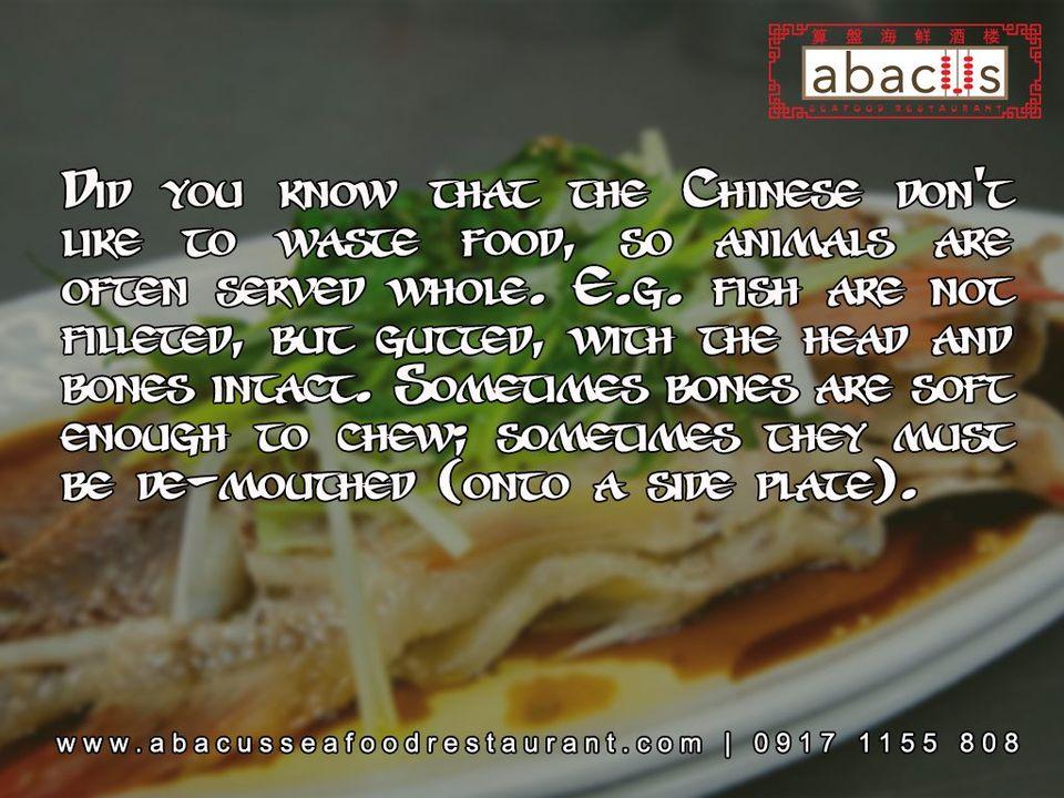 Menu at Abacus Seafood Restaurant, Baguio