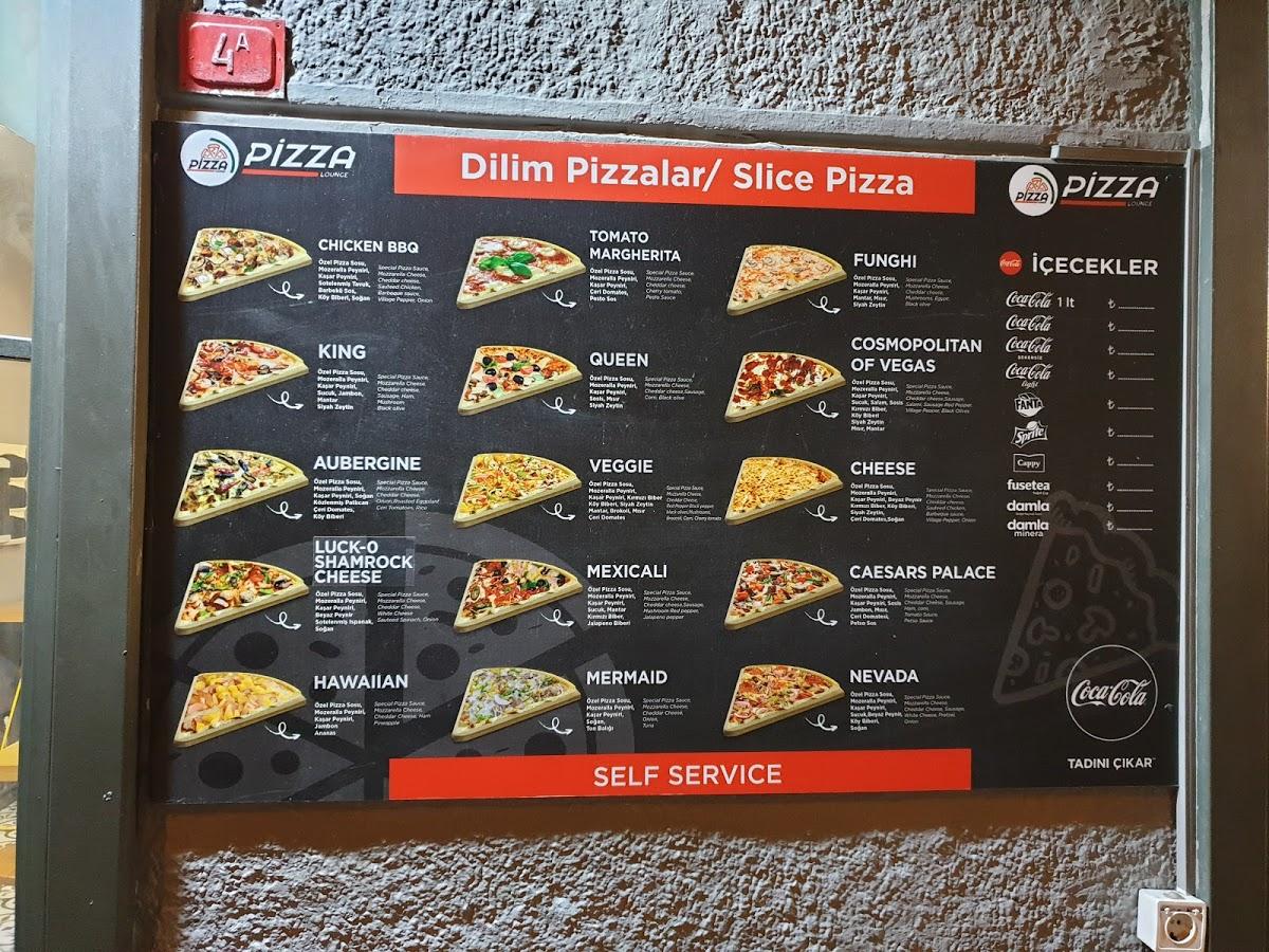 Menu at Taksim, Istanbul