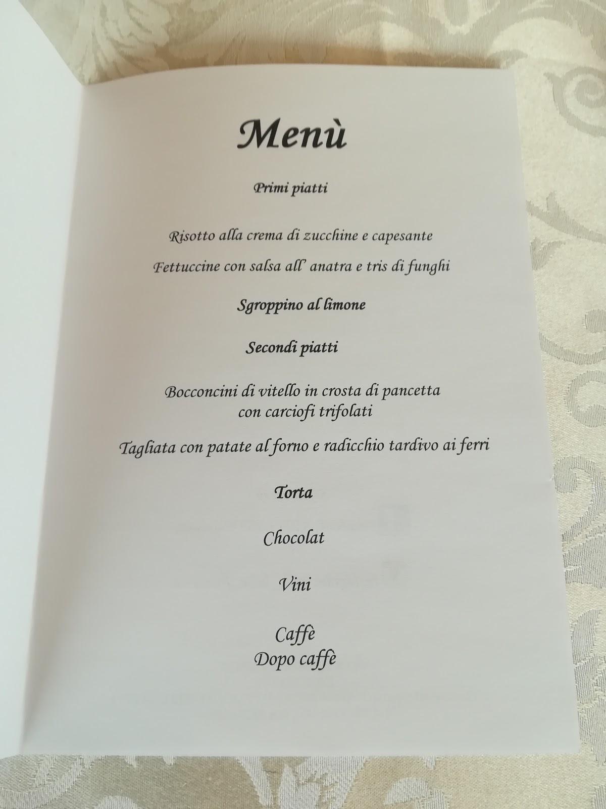 Menu da Villa Luisa Francesca ristorante, Montebelluna, Via General ...