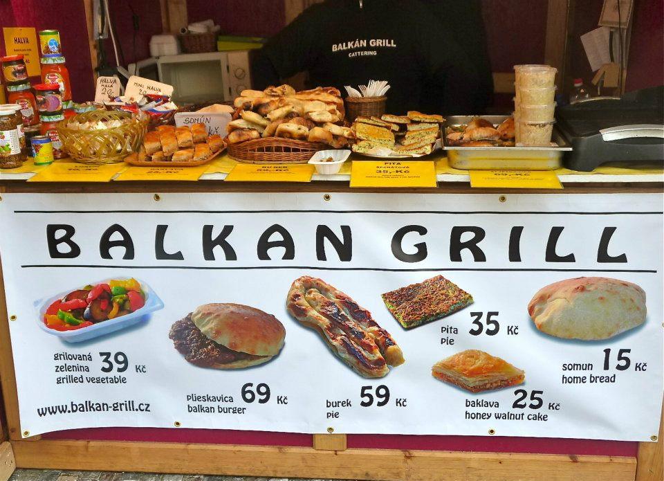 Menu at Balkan Grill-American Balkan Burger restaurant, Prague