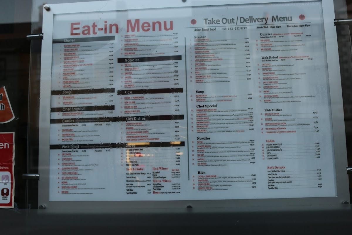 Menu At Mekong Asian Street Food Restaurant Longford Menu At Mekong Asian Street Food Restaurant Longford
