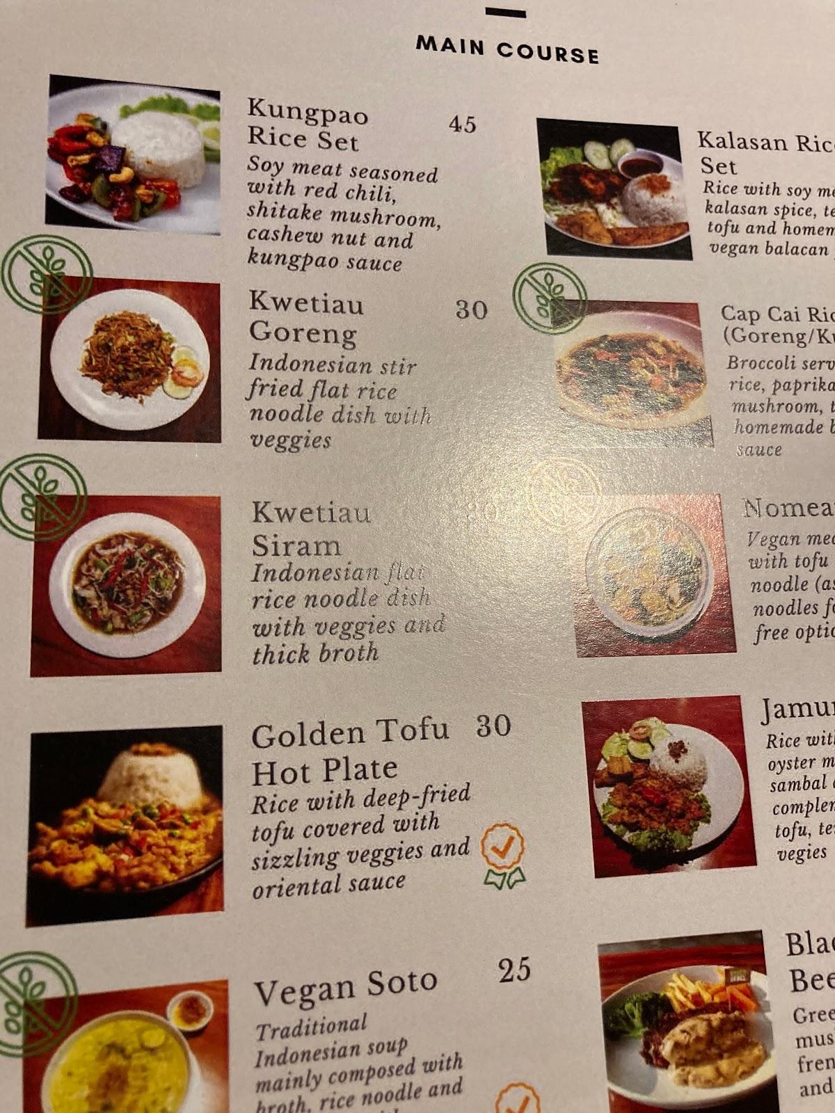 Menu at Black Forest Cafe, Yogyakarta