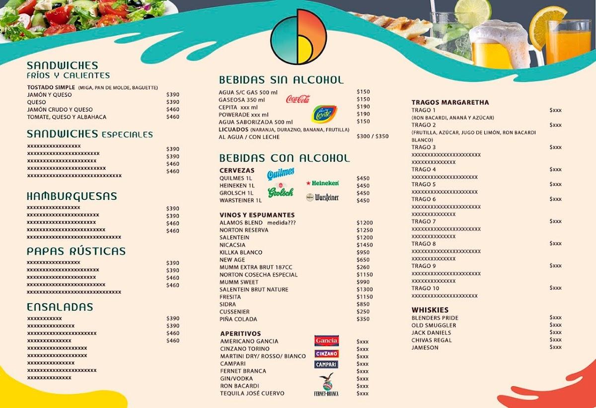 Carta de Margaretha Café de Mar, Mar de Ajó