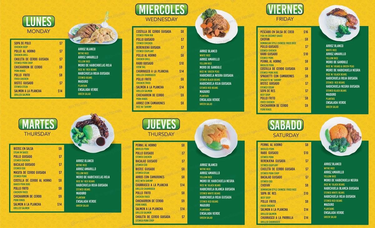 Menu at PICA POLLO REAL restaurant, Newark