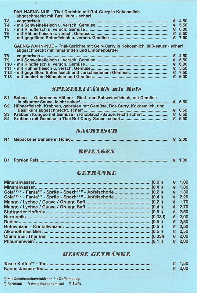 Speisekarte von Panda Asia Imbiss Vaihingen pub & Bar, Vaihingen an der Enz