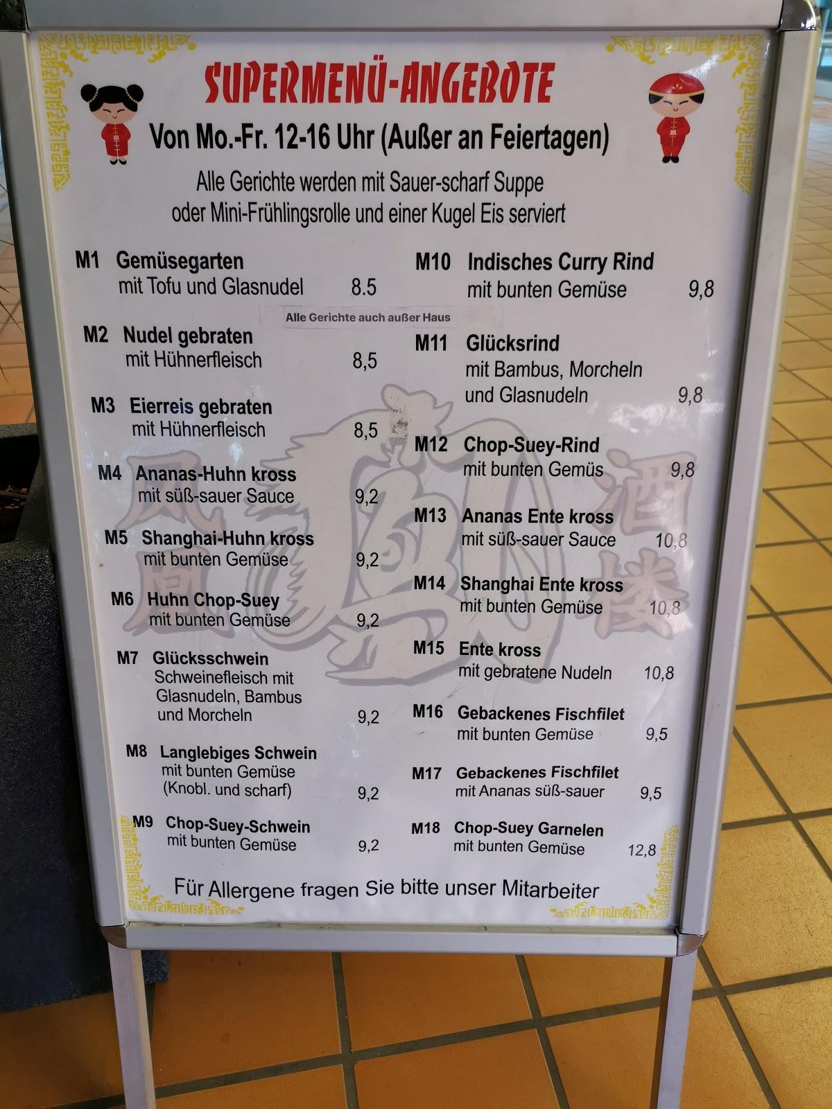 Speisekarte von China-Restaurant Phönix Buffet, Berlin