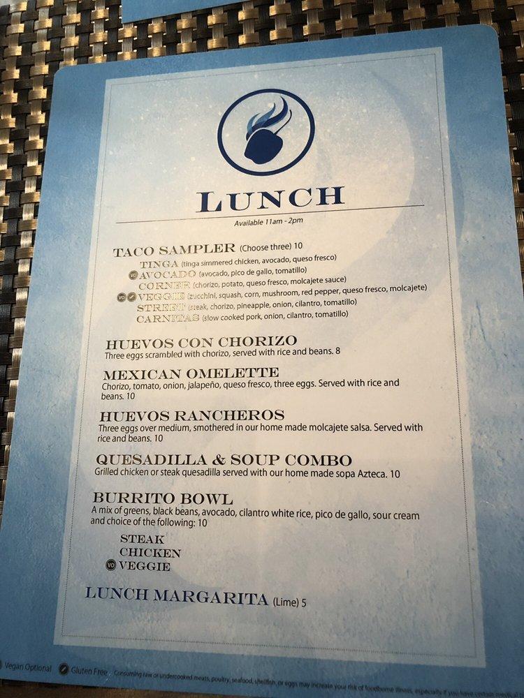 Menu at Blue Habanero - Street Tacos & Tequila pub & bar, Cleveland
